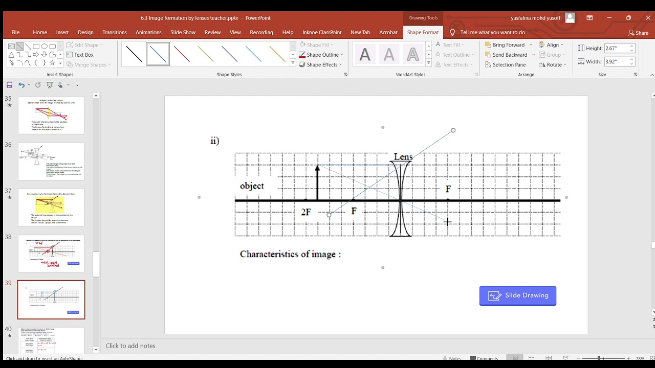 6 3 Image formation by lenses teacher pptx   PowerPoint 2021 10 22 12 09 33
