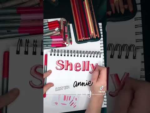 Coloring Names - Shelly #nameart #anniemay #shaniatwain