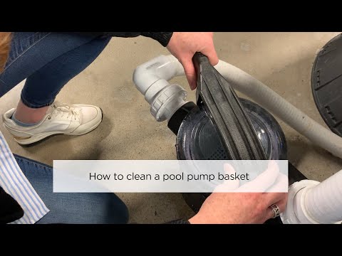 How to clean a pool pump basket