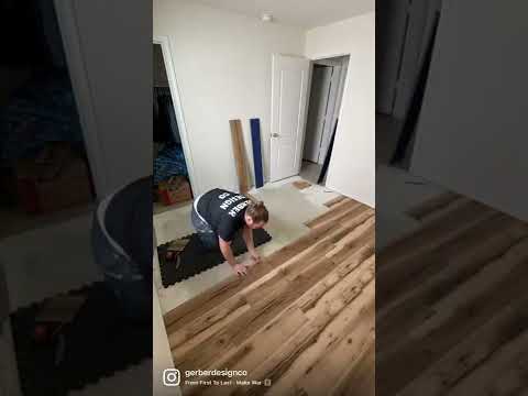 Jamestown Hickory LVP install #gerberdesignco #diy