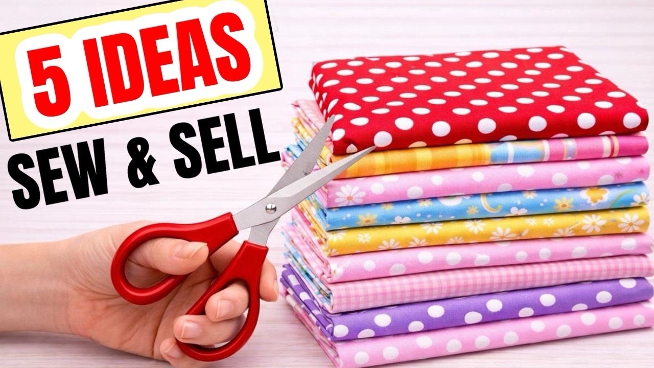 5 Easy Sewing Projects to Make & Sell FAST | Under 10 Minutes & Profitable!