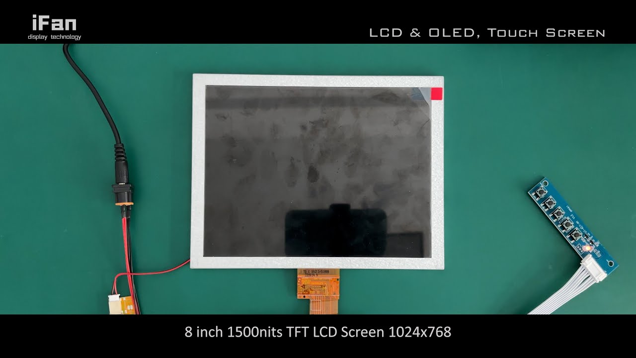 8 inch High Brightness Display LCM TFT LCD Screen Module 1024x768