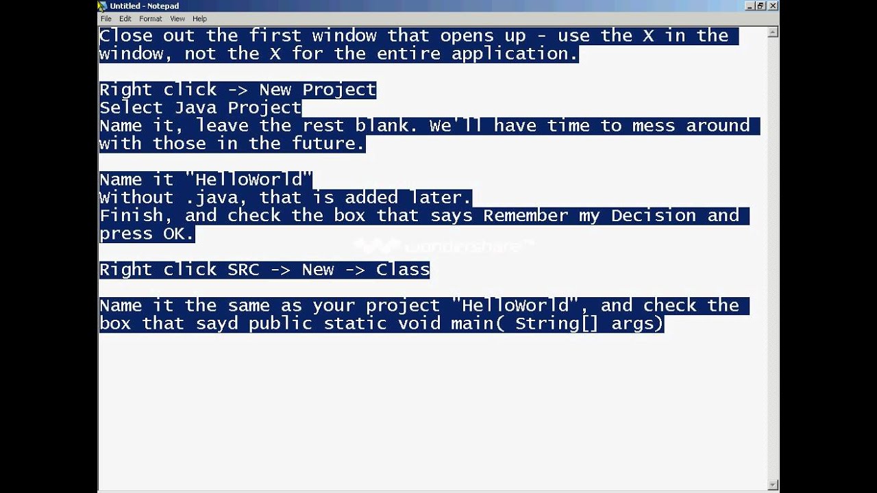 Java Tutorial 1 - Getting started, Hello World application