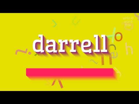 DARRELL - HOW TO PRONOUNCE IT? #darrell
