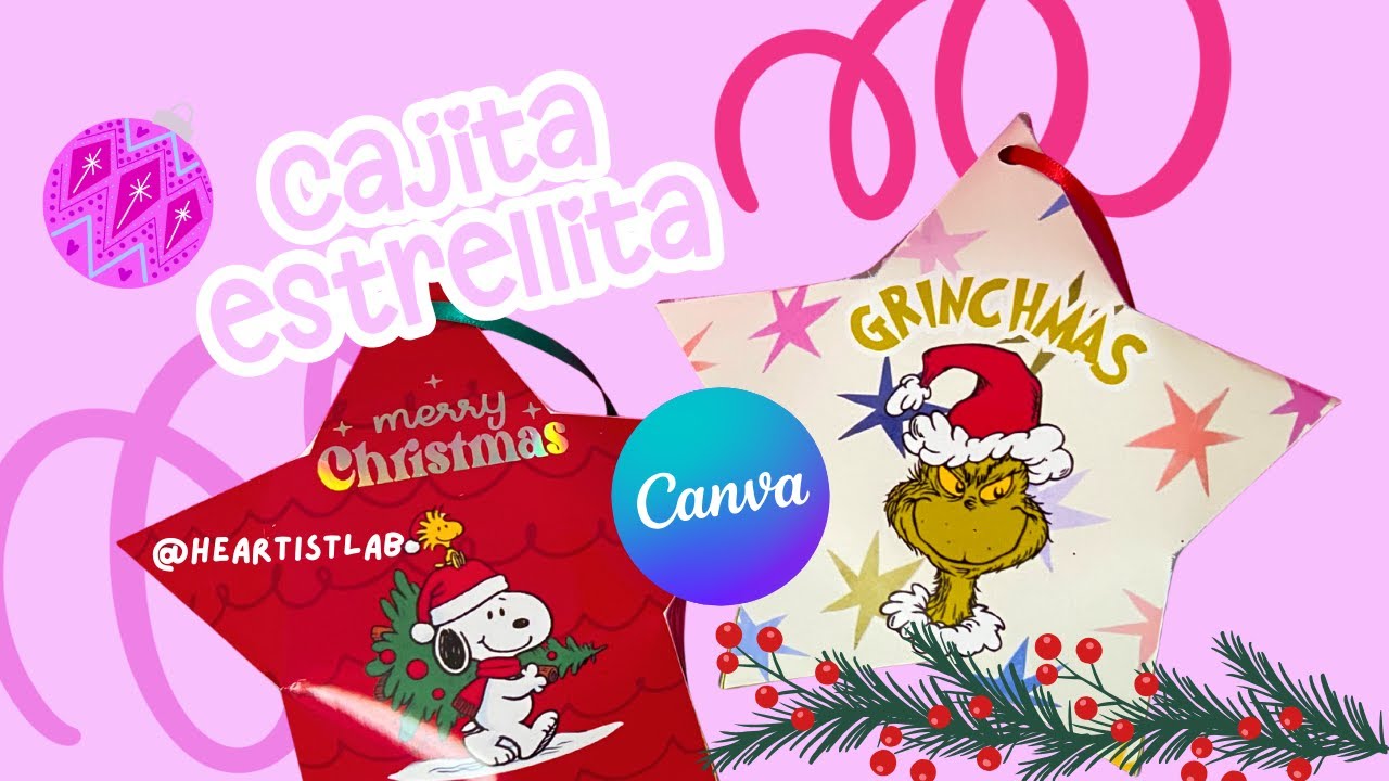 DIY Cajitas de estrella con CANVA 💖| Plantilla editable Heartist 💗