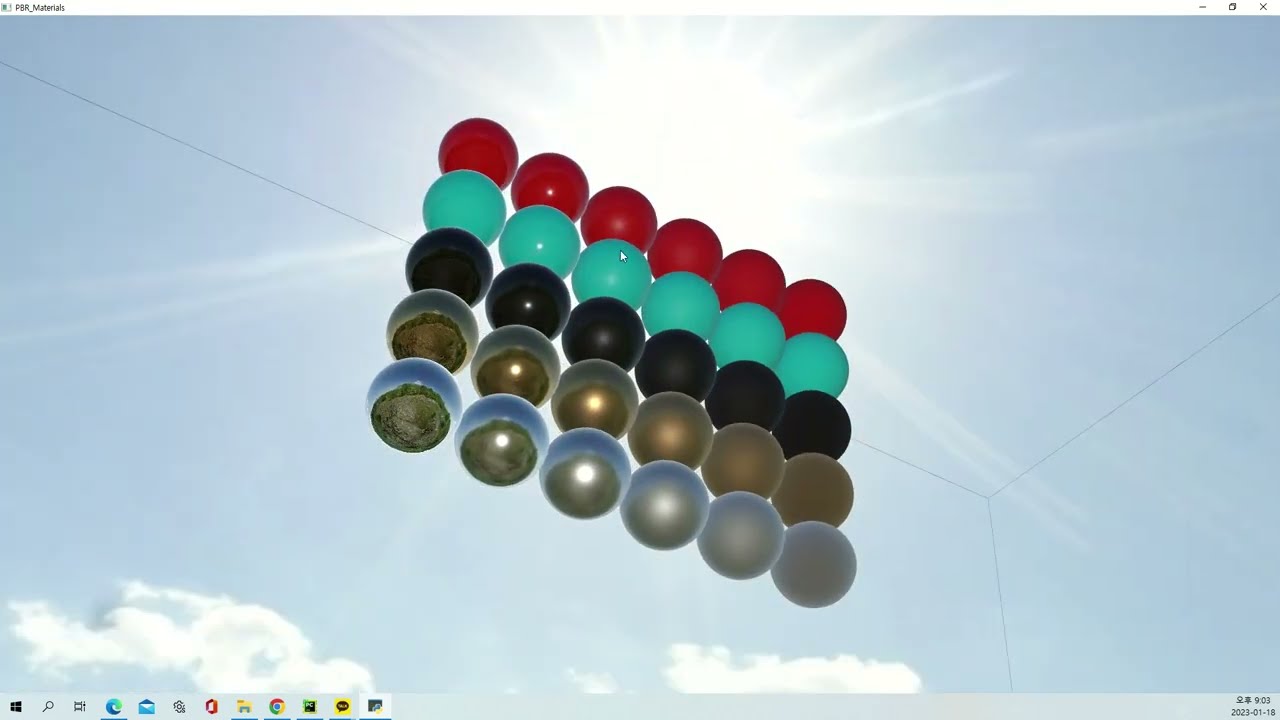 VTK Python Example - PBR_Materials