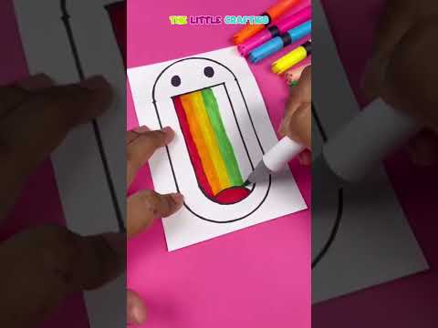 ????+???? Smiley Rainbow Emoji Creative Art #shorts #rainbow #smiley #emoji #creativeart