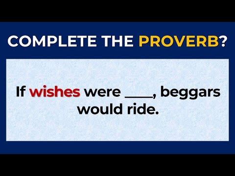 English Proverbs: Can You Complete These 20 English Proverbs? #challenge 19