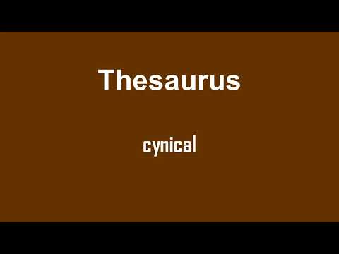 cynical, Thesaurus, Synonyms, Vocabulary Development, English Practice for Fluency #Words