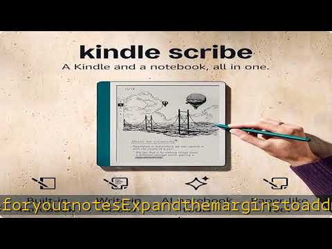 Amazon Kindle Scribe (64GB) - Redesigned display with uniform borders. Now write directly on books