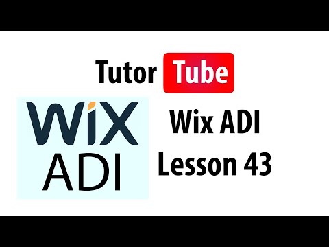 Wix ADI Tutorial - Lesson 43 - HTML Embed Section
