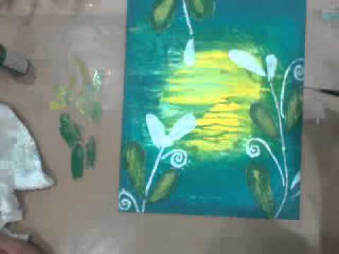 "Five Words" - Mixed Media Mondays 4/1/13 with Tra