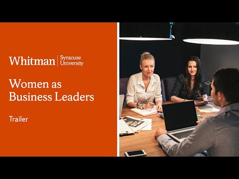 Syracuse University Women as Business Leaders Online Short Course | Trailer