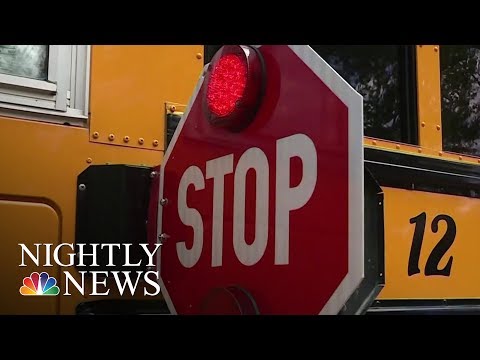 Increase In Reckless Driving At Bus Stops Captured On Video | NBC Nightly News