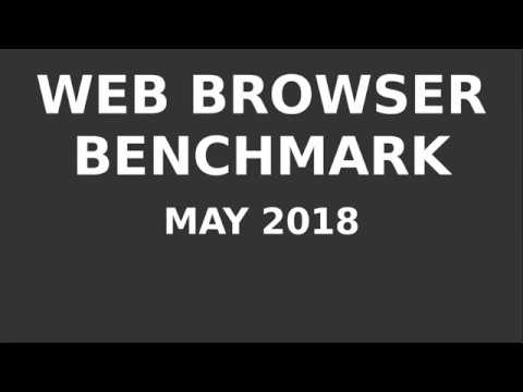 Web Browser Benchmark - May 2018