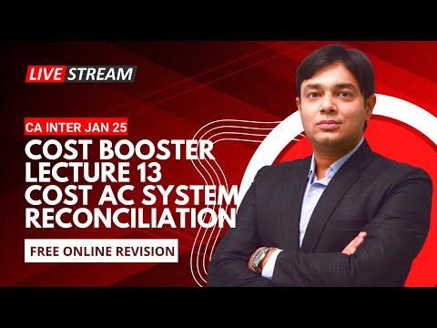 COST BOOSTER LECTURE 13 COST ACCOUNTING SYSTEM & RECONCILIATION