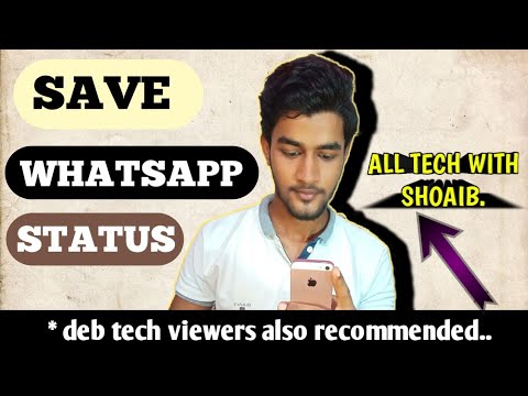 Save , any.. WHATSAPP status ????easily !!All tech with shoaib .#SHORTS