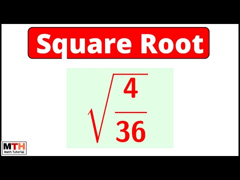 Square root of 4/36