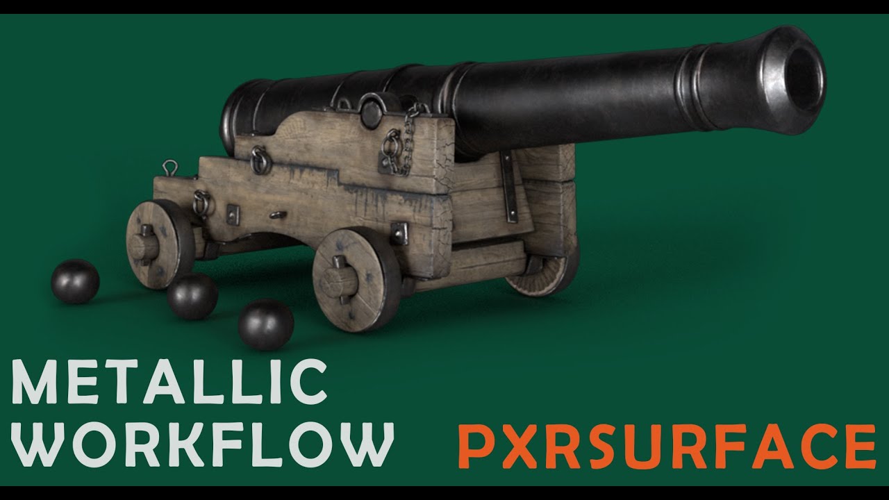 Metallic Workflow using PXRsurface - Renderman