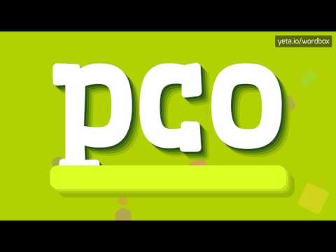 PCO - How to pronounce Pco?