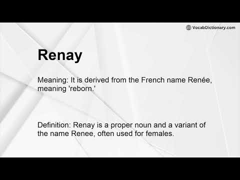 Renay Meaning