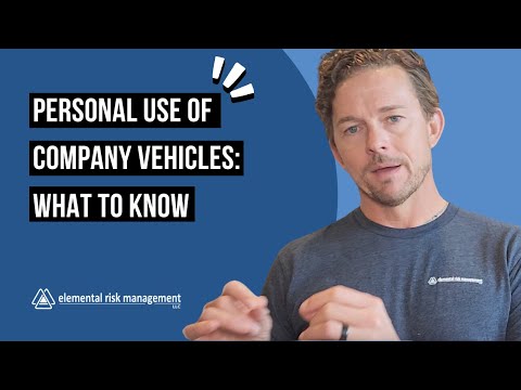 Personal Use Of Company Vehicles: What To Know