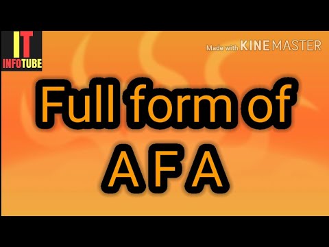 Full form of AFA | what is afa