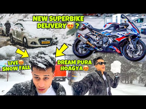 New Superbike Delivery Date😍❤️ | My Dream Complete✅ | Live SnowFall Preparation for Ladakh Ride