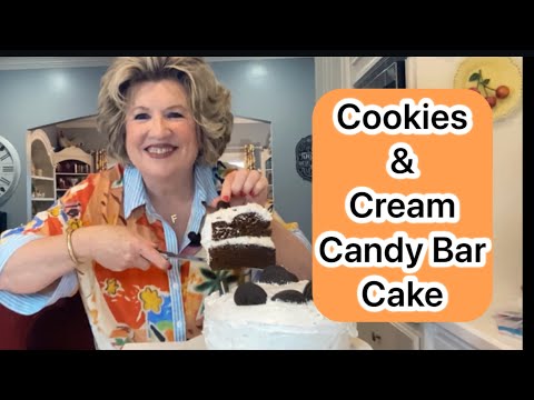Cookies & Cream Candy Bar Cake! The Best Dessert You Will Ever Make!