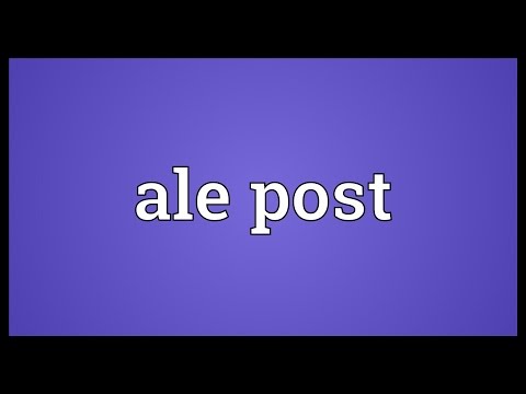 Ale post Meaning