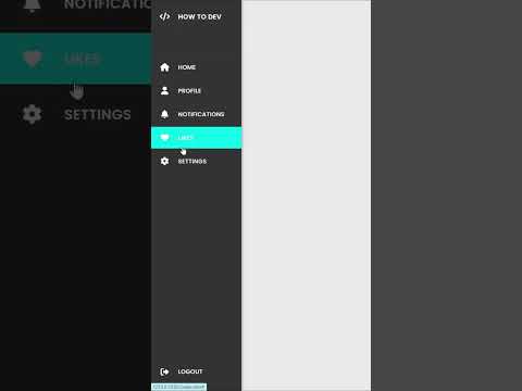 How To Make Sliding Sidebar Menu Using HTML & CSS