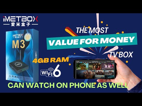 iMETBOX M3 ~ can watch on Android phone / tablet as well ~ MOST value for money TV BOX