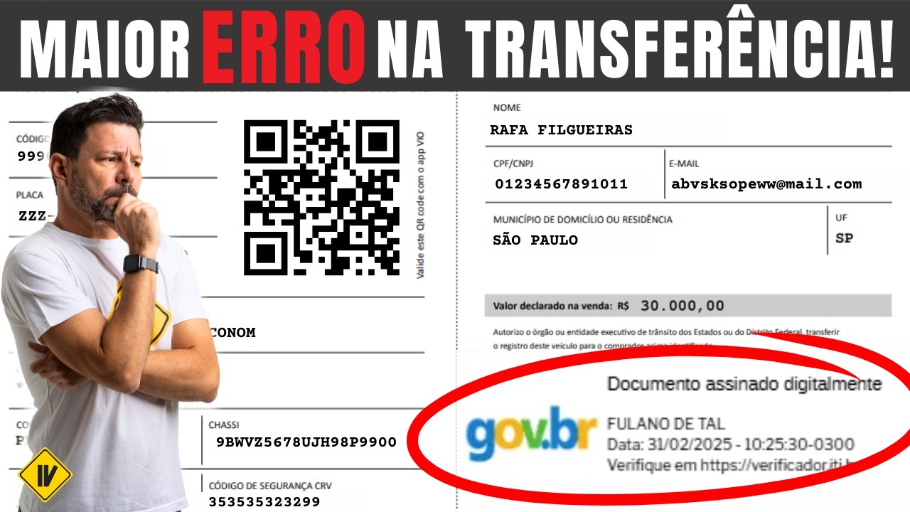 Não cometa esse ERRO na TRANSFERENCIA DE VEICULO ONLINE | ATPV Digital