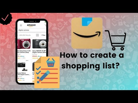 How to create a shopping list on Amazon?
