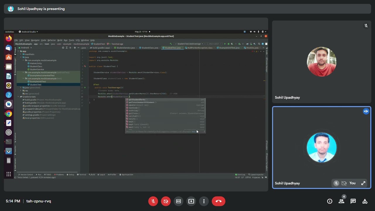 Basic Introduction of Mockito Unit Testing Android Java