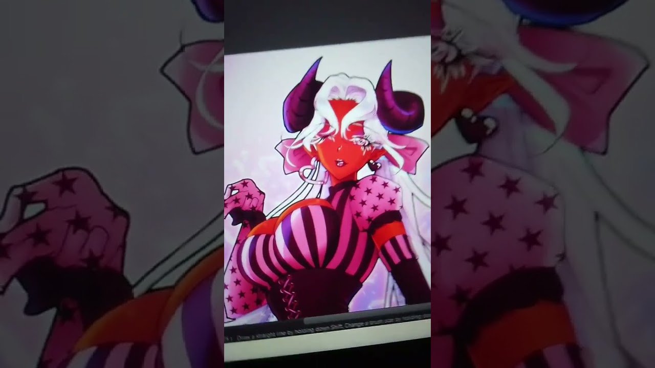 {OC} succubus art reveal #digitalart #animestyle #ocs #marcbrunet