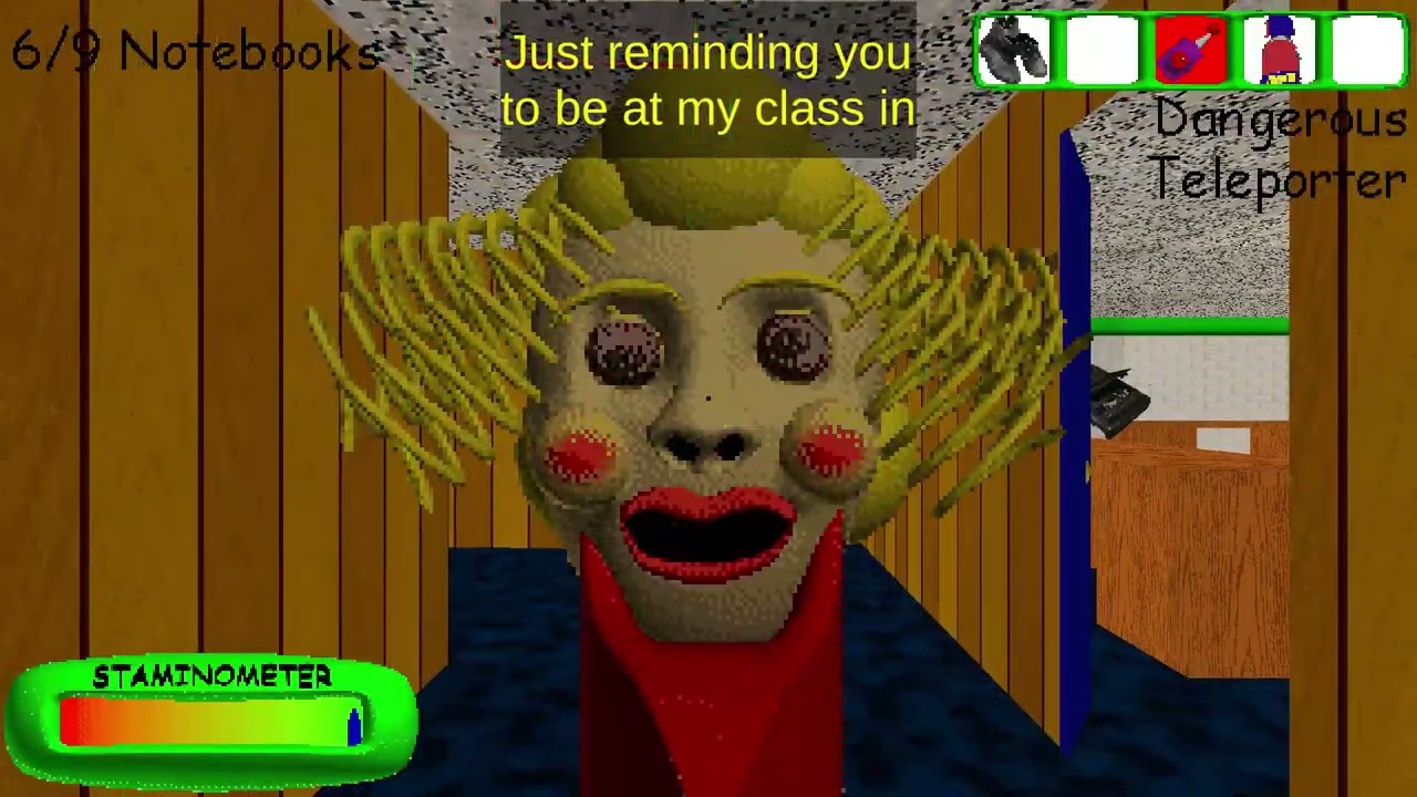Baldi's Basics Plus - Mrs. Pomp's updated game mechanics