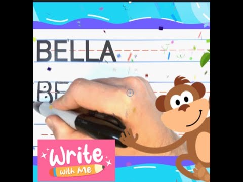 How To Write BELLA โ SUPER FAST | Write With Me! -- FOR KIDS