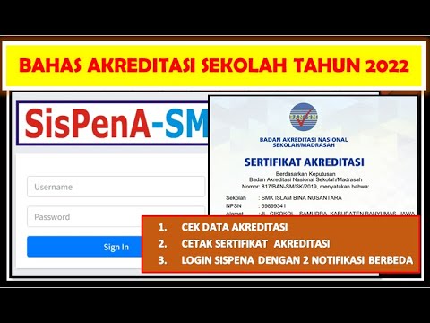 CARA MENGETAHUI DATA AKREDITASI SEKOLAH DAN CETAK SERTIFIKAT AKREDITASI