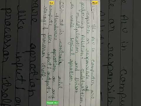 Definition of A.L.U.and C. U. #A.L.U. and C. U. Definition