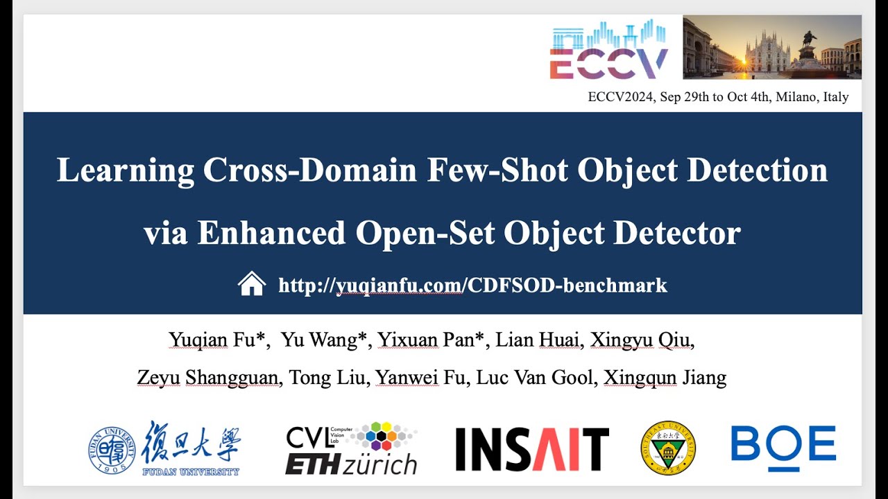 ECCV24: Cross-Domain Few-Shot Object Detection via Enhanced Open-Set..
