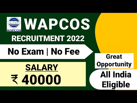 Ministry Of Jal Shakti Recruitment 2022| WAPCOS Recruitment 2022| WAPCOS PSU New Vacancy|WAPCOS Jobs