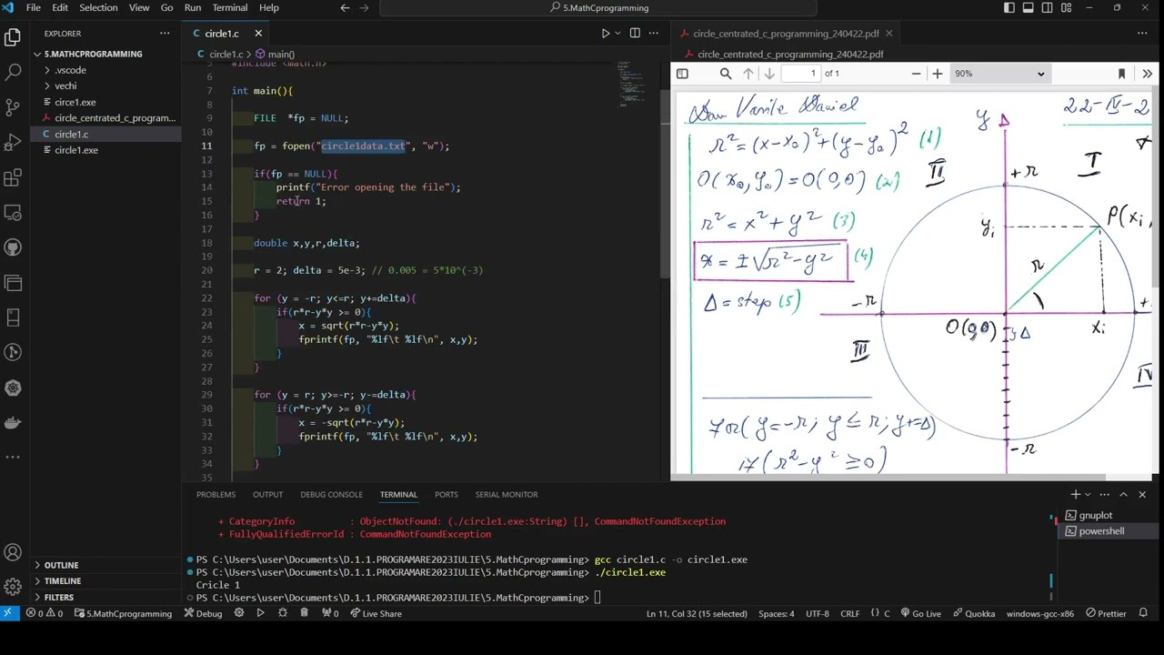Coding a Circle Plot: C Scripting with Gnuplot