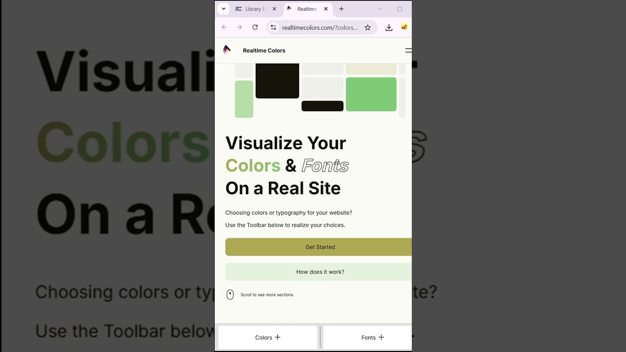 Preview and test color palettes live on real websites #color #palette #design #uiux #website