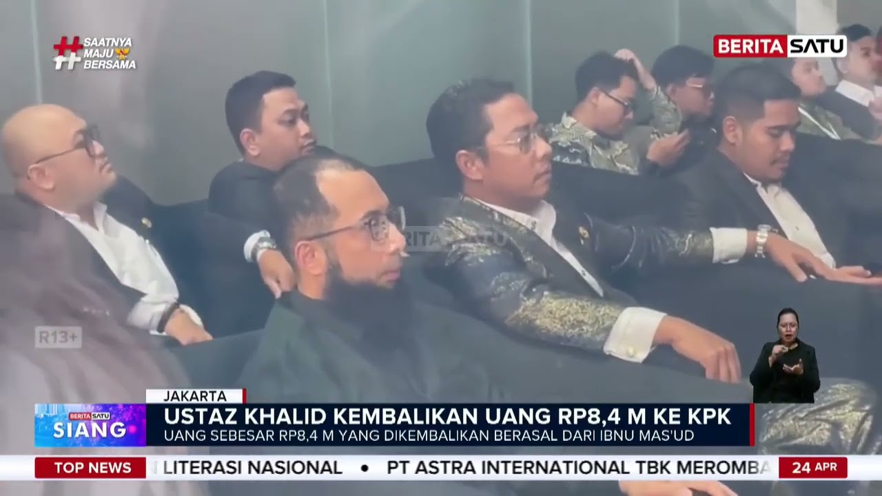 Ustaz Khalid Basalamah Kembalikan Rp8,4 Miliar ke KPK Terkait Kasus Kuota Haji #Beritasatu