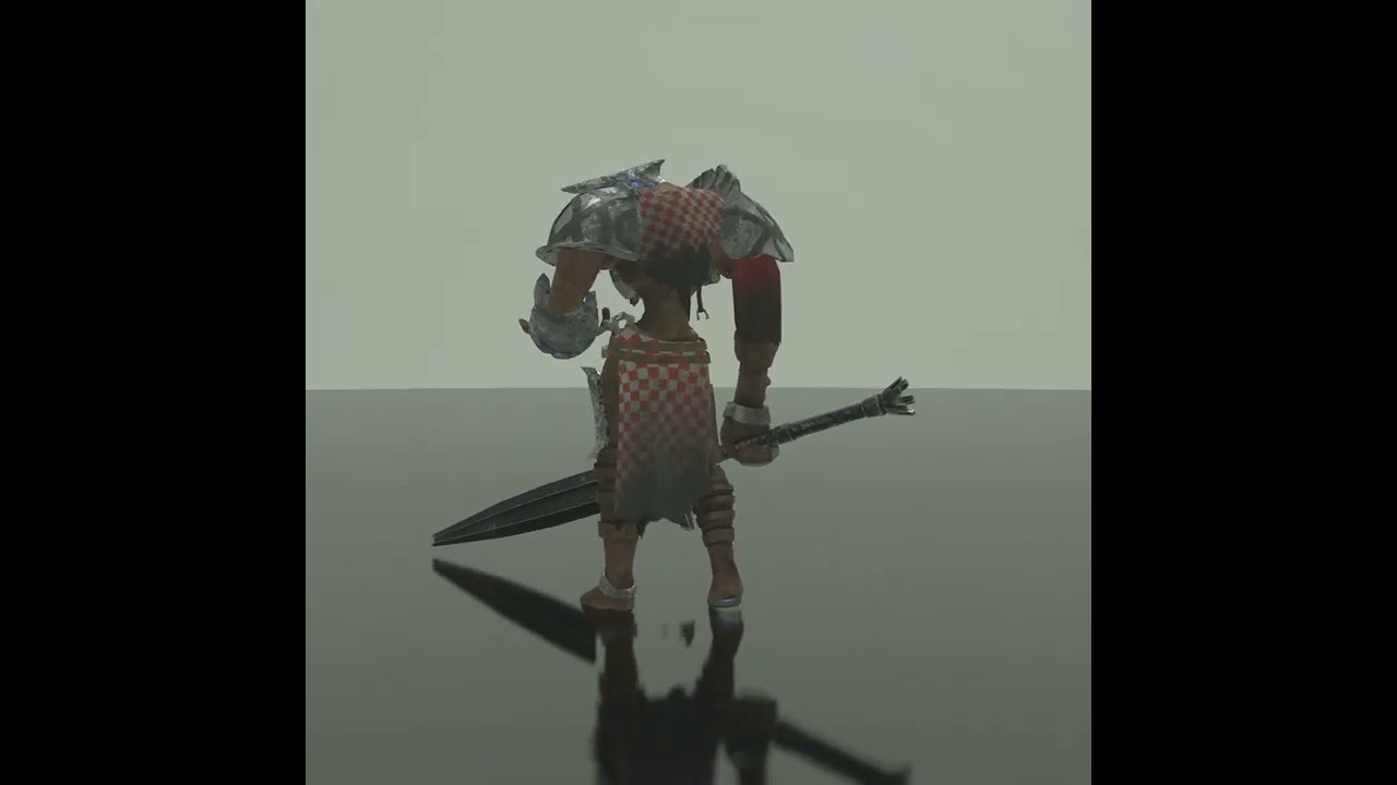3D model. static pose 1