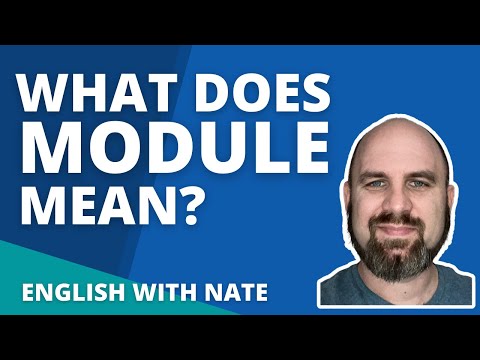 Module Meaning and Module Pronunciation (Learn English With Nate)