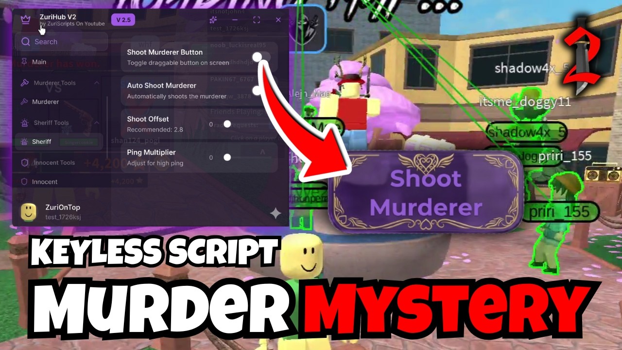[🔪] BEST!! Murder Mystery 2 Script—Zuri Hub 2026 (Aimbot, Kill All, ESP, Kill aura, And more)