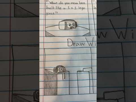 1 X 1 Lego Piece #drawing #comic #art #DrawWithEli #1x1legopiece #caseoh #caseohfunnymoments #shorts
