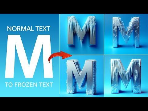 Generate Text Font Using AI - Bing Image Generator | AI Generated Font